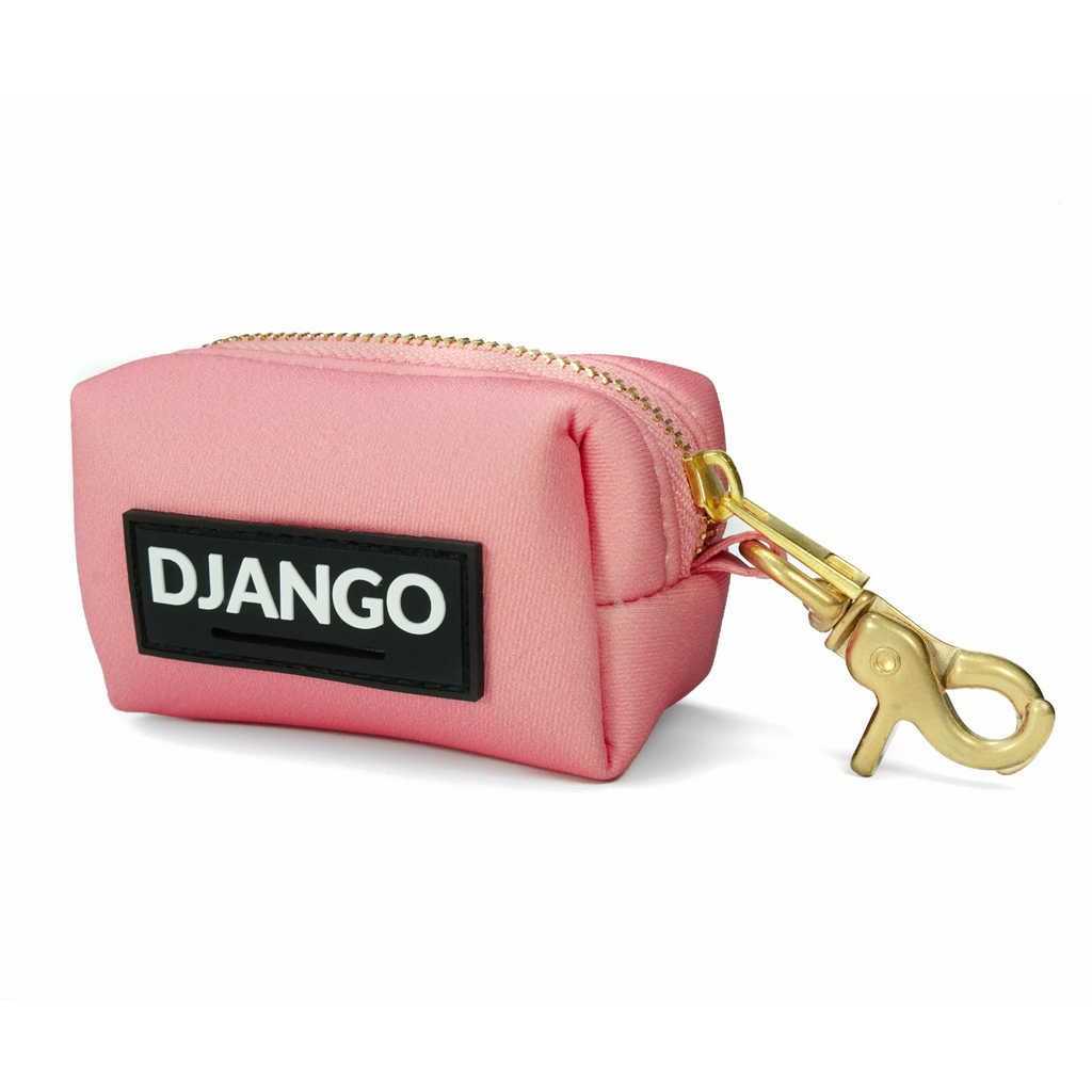 DJANGO Dog Waste Bag Holder in Quartz Pink - djangobrand.com