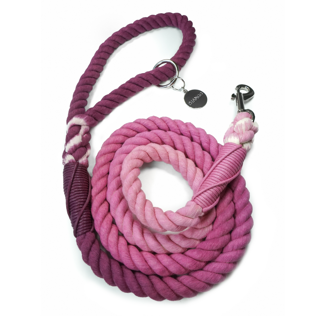 DJANGO Cotton Rope Dog Leashes | Solid and Ombre Cotton Rope Leashes ...
